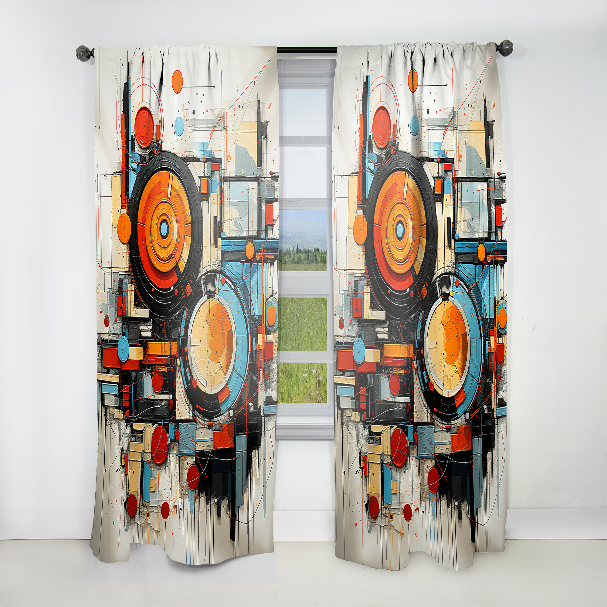 Design Art Futuristic Fusion III - Modern Curtain - Velvet Room ...