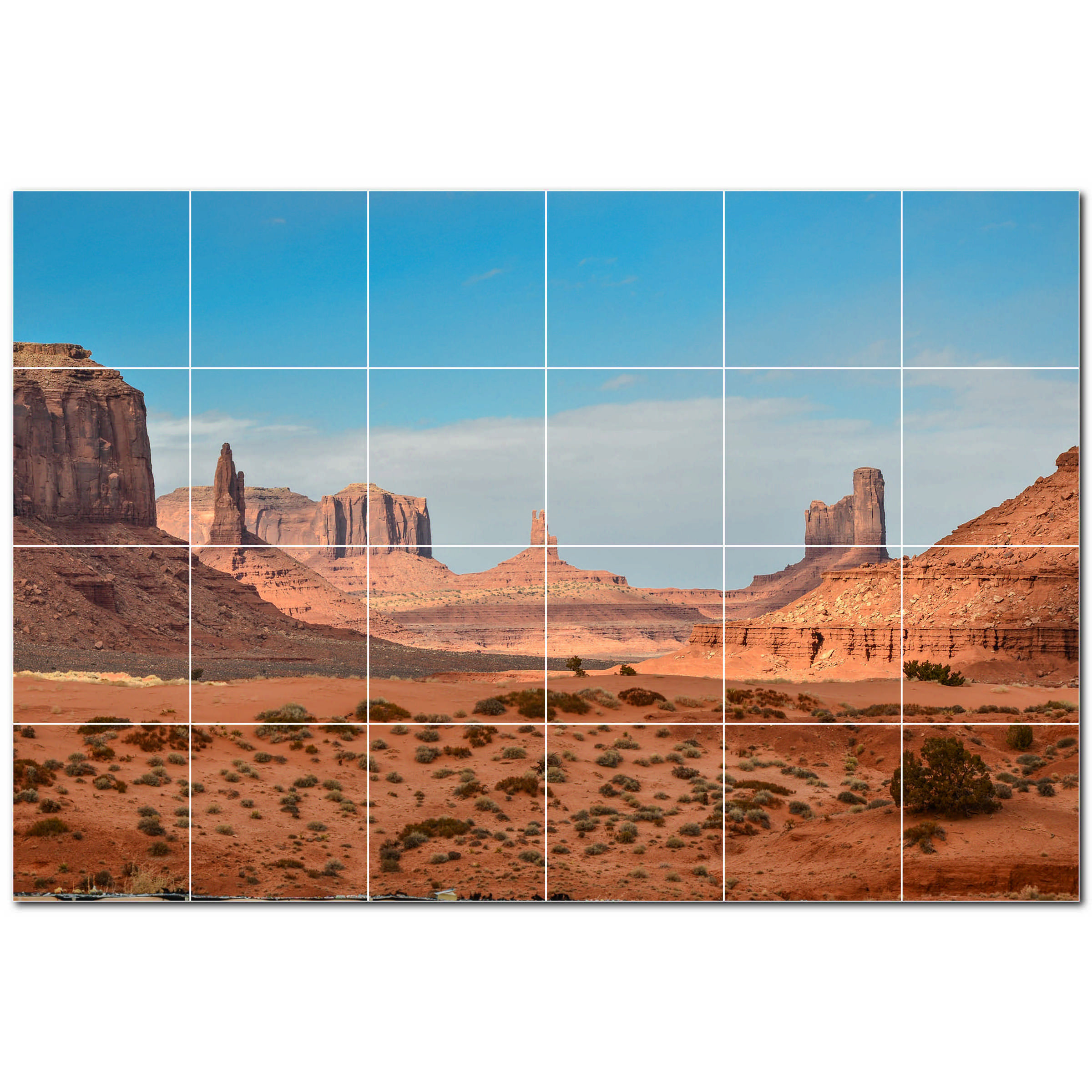 Picture-Tiles.com Desert Photo 12'' x 12'' Satin Ceramic Decorative ...