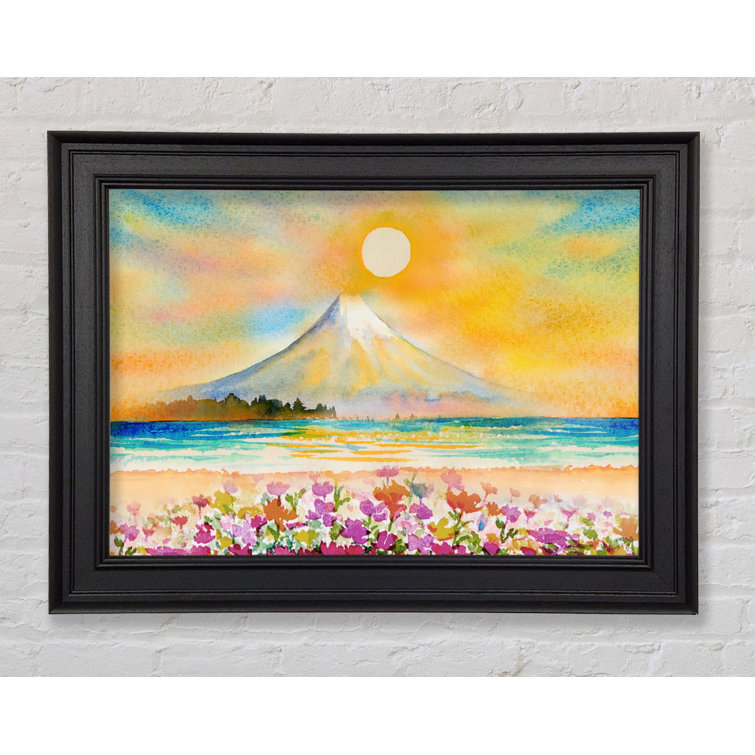 Union Rustic Sun Over The Volcano - Single Picture Frame Art Prints ...
