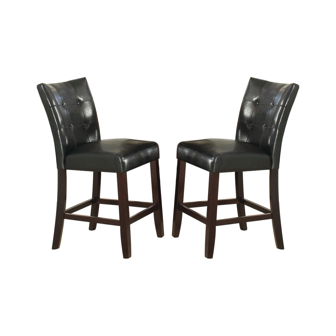 Ophelia & Co. Leather Upholstered High Dining Chair(Set Of 2) | Wayfair