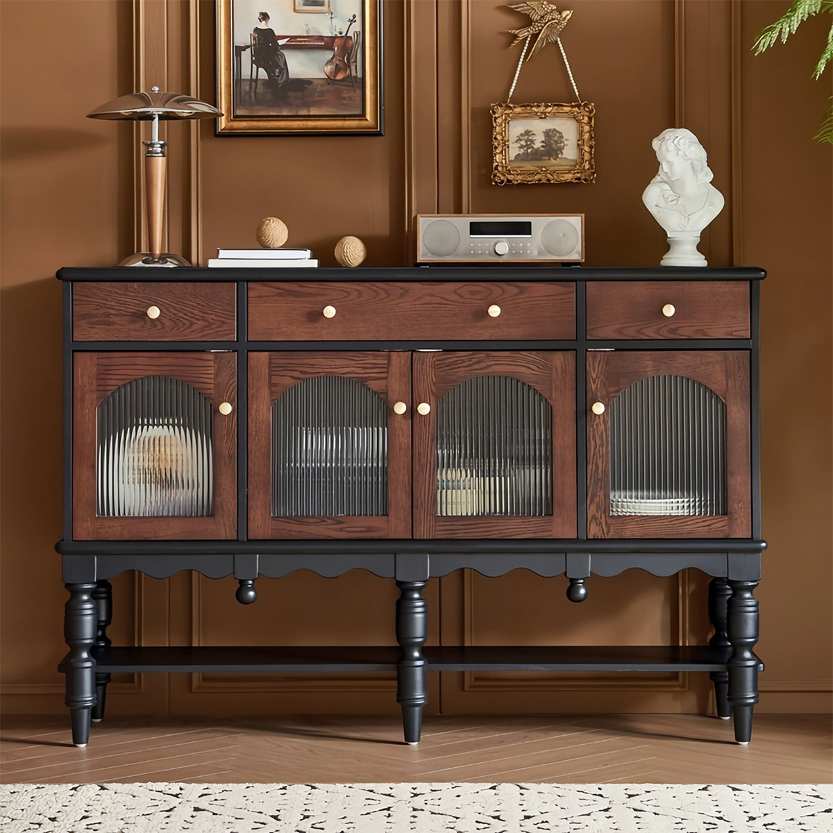 Canora Grey French middle ancient style sideboard cabinet - Wayfair Canada