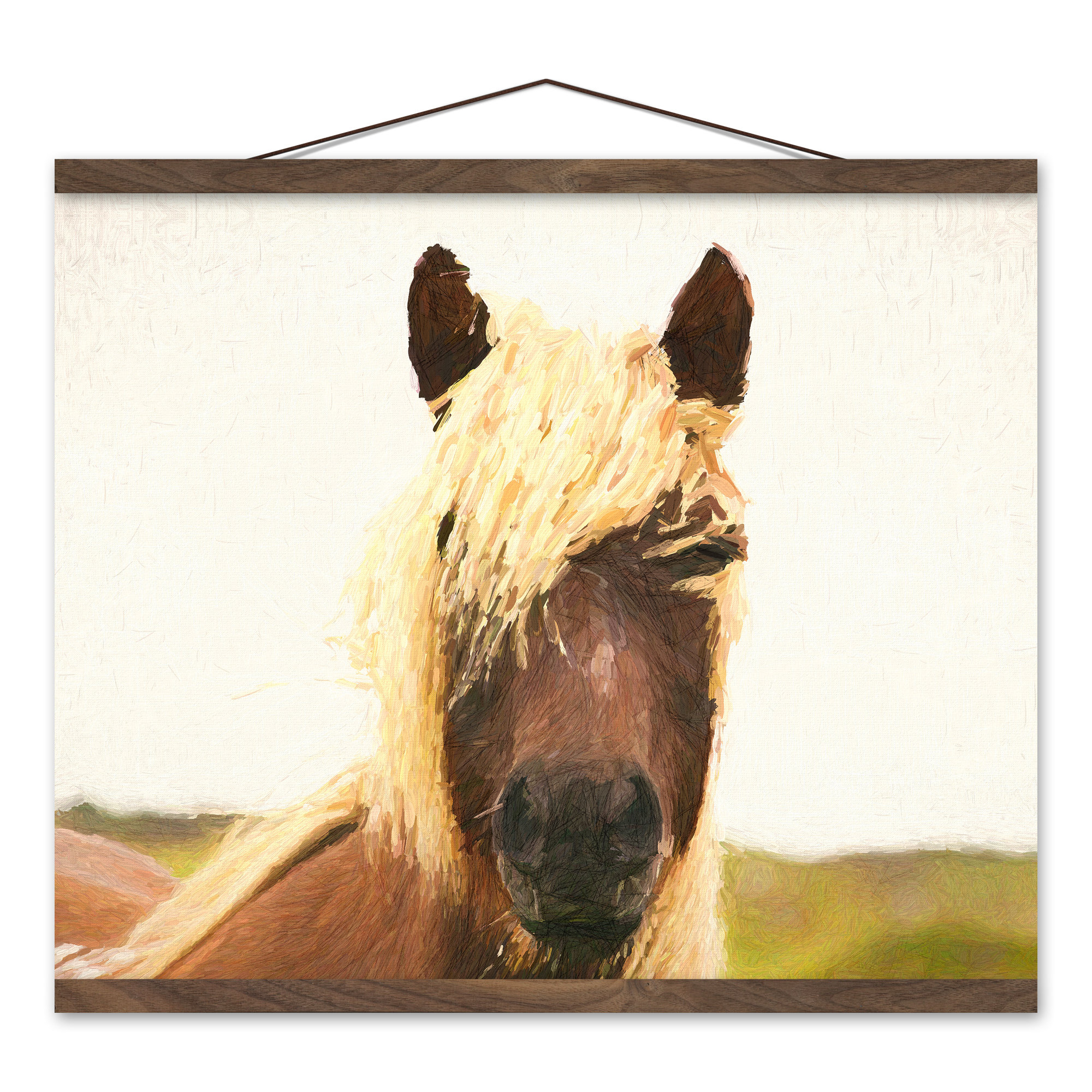 Foundry Select " Horse Mane " Painting Print | Wayfair