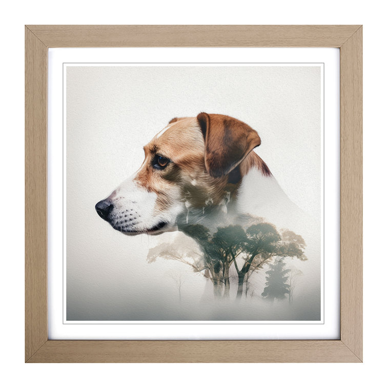 Marlow Home Co. Jack Russell Double Exposure - Single Picture Frame ...