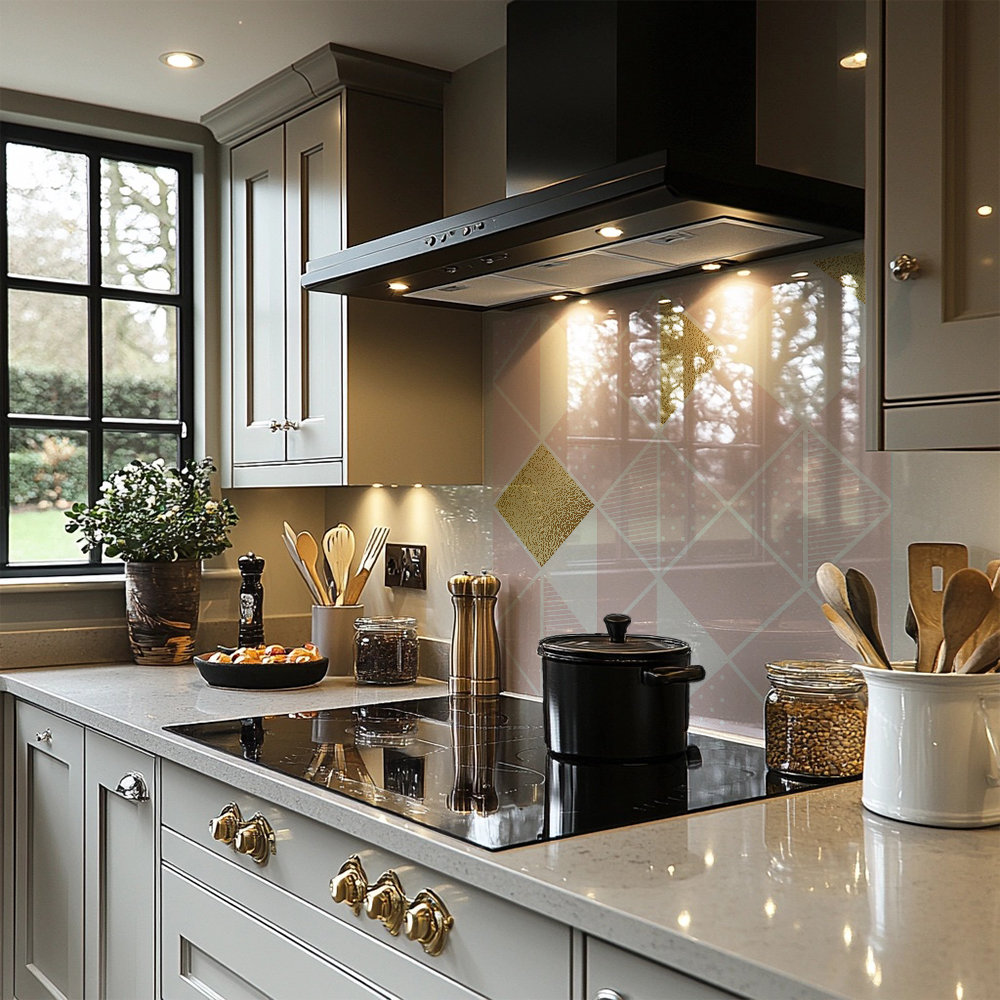 Benjamin Tate Design Geometric Splash Back | Wayfair.ie