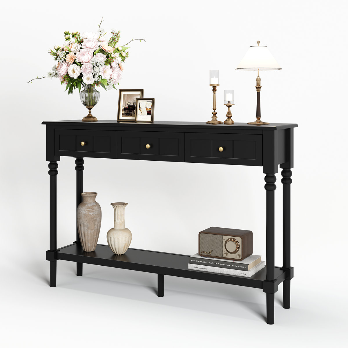 Alcott Hill® Console Tables with Drawers,Entryway Table with Solid Wood ...