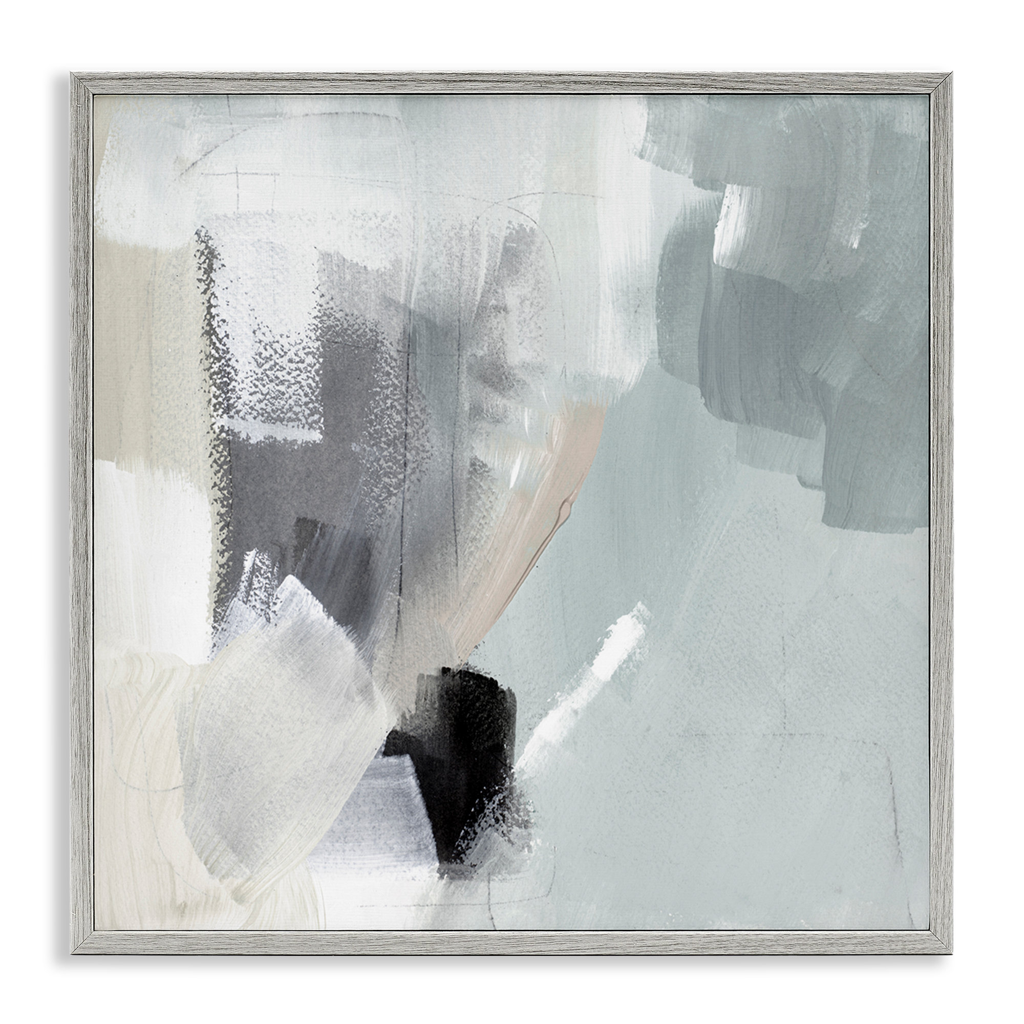 Ebern Designs Quiet In Grays Framed Giclee Art by Lanie Loreth | Wayfair