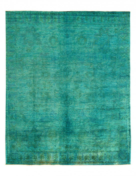 One Allium Way® Overdyed Green Hand Knotted area rug 7'11' X 9'11 ...