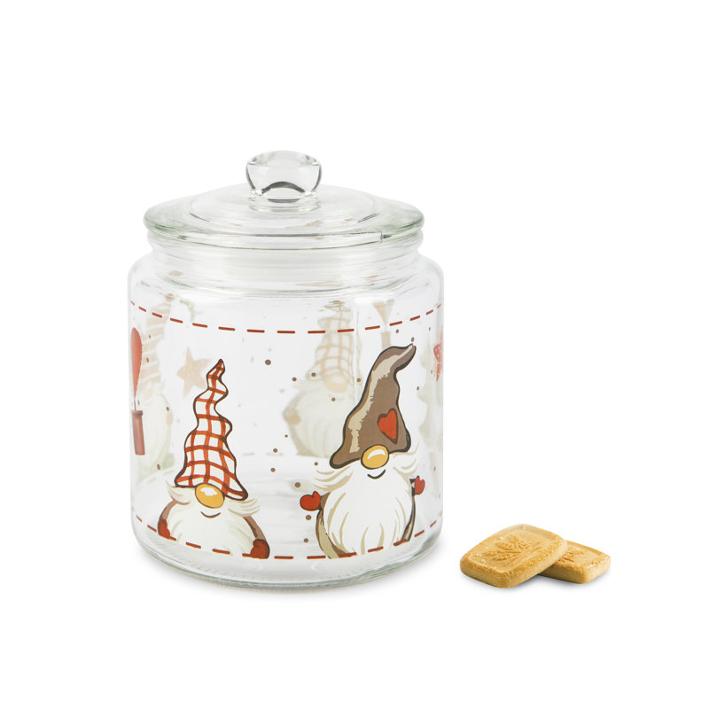 Excelsa biscuit jar Gnomo glass 12,5x16x12,5 cm multicolor | Wayfair.co.uk