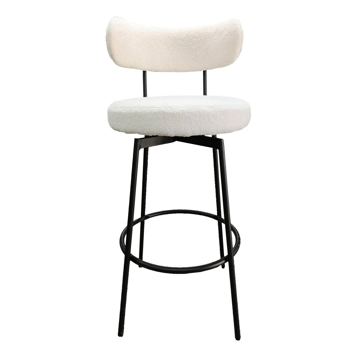 Hokku Designs Boucle Bar Stool & Reviews | Wayfair
