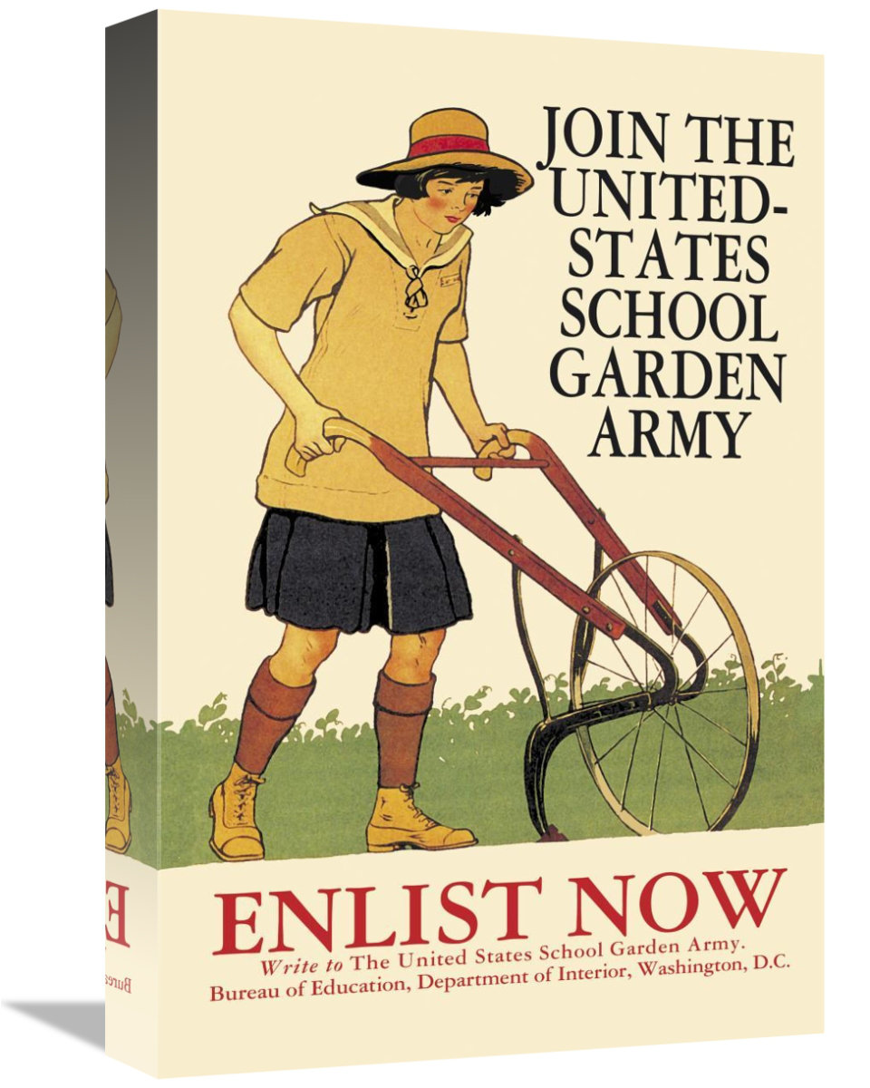 East Urban Home 'Join the United States School Garden Army' Graphic Art ...