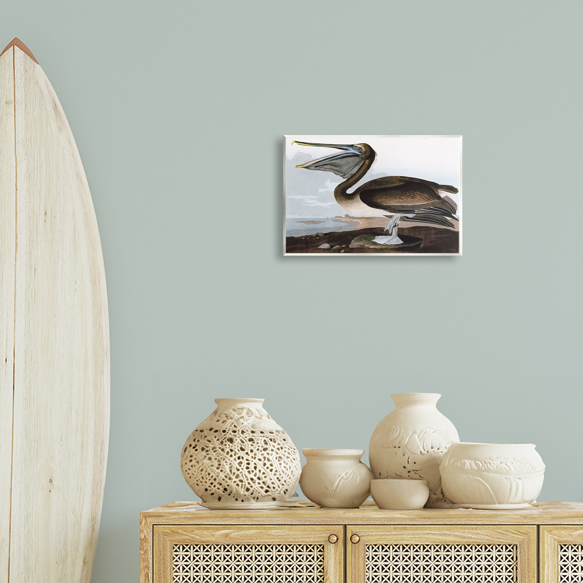 Charlton Home® Classic Pelican at Beach Wall Plaque Art by Stellar ...