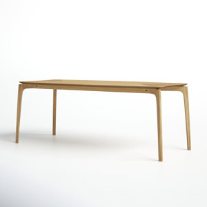 AllModern Jennings Solid Wood Base Dining Table & Reviews | Wayfair