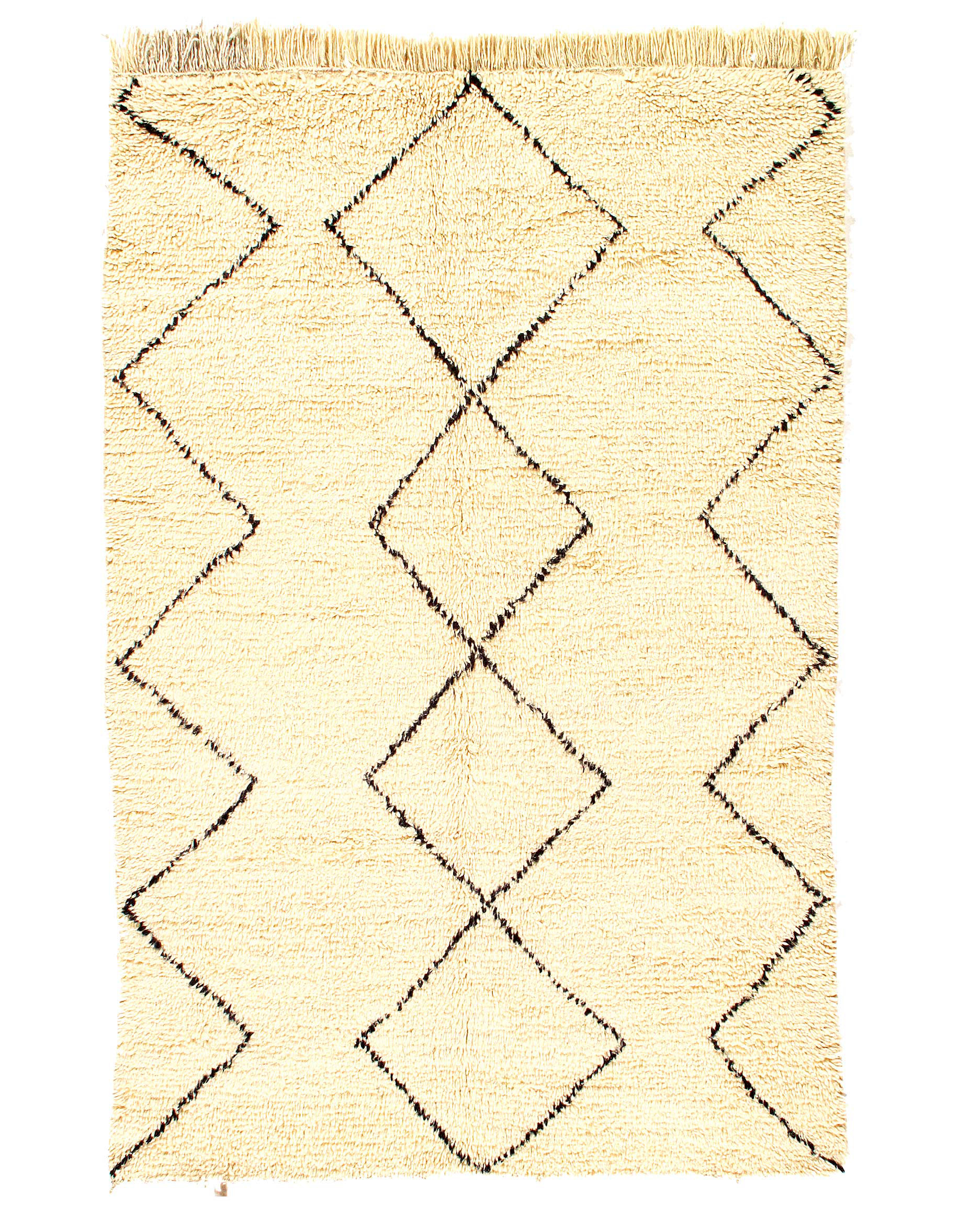 Isabelline Brixton One-of-a-Kind 4'11" x 7'5" Area Rug in Ivory/Black ...