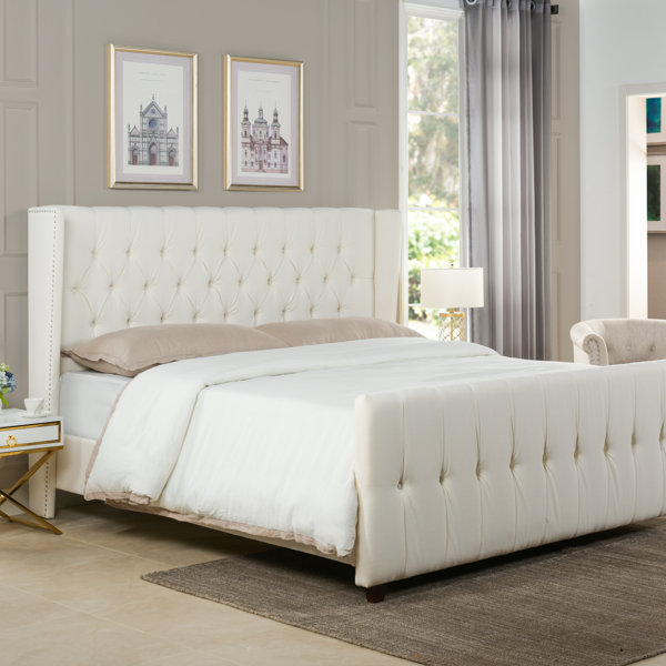 Blue Elephant Brie Upholstered Bed Frame & Reviews | Wayfair.co.uk