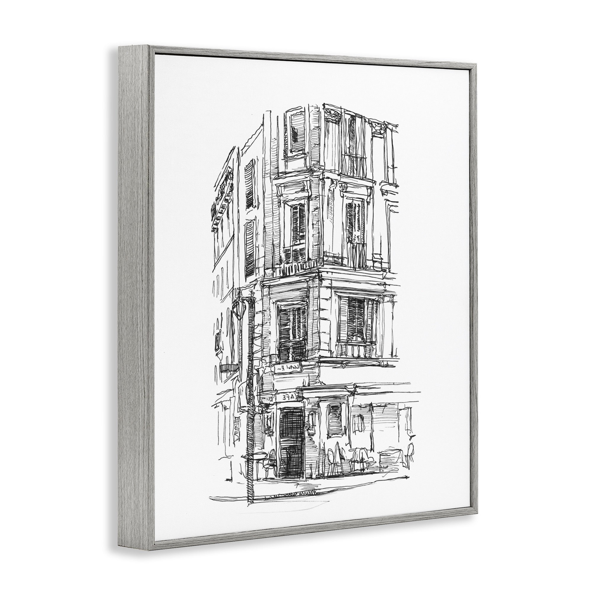 Ebern Designs Parisian Boulevard Architecture Framed Giclee, design by ...