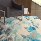 Ebern Designs Prentice Wool Abstract Rug | Wayfair