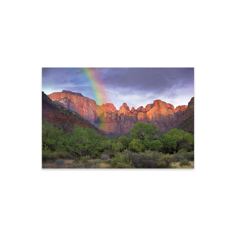 Millwood Pines Rainbow At Towers Of The Virgin, Zion National Park ...