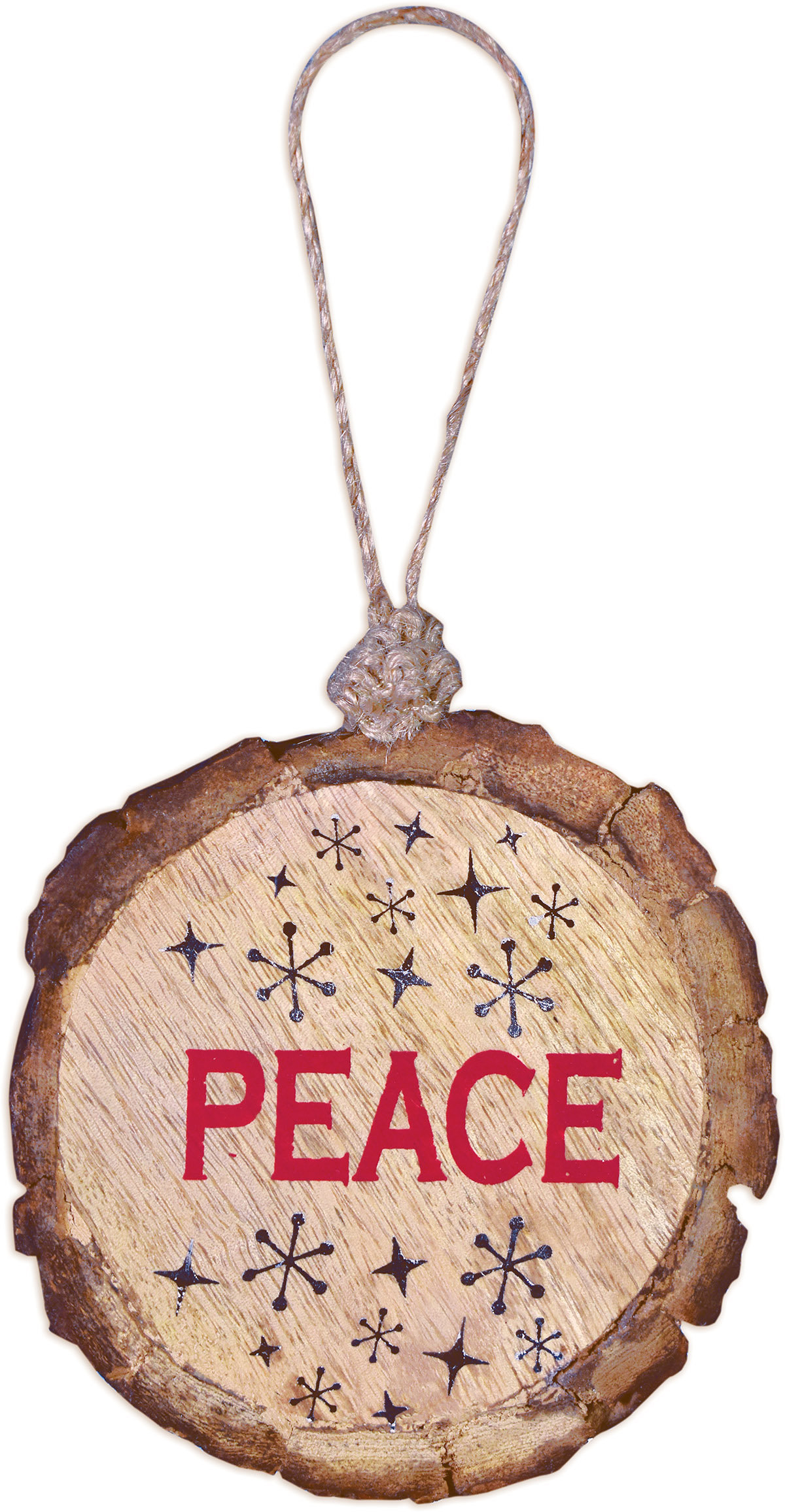 Ophelia & Co. Wood Peace Ornament - Set of 4 | Wayfair