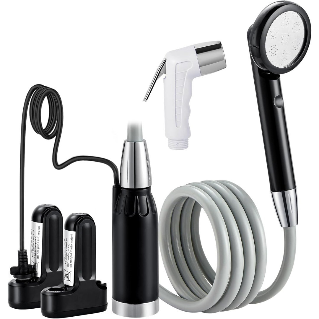 DESIGN SHOP BY SHELL Portable Camp Shower, Camp Shower Head With Two ...