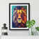 Big Box Art Lion Portrait - Picture Frame Print | Wayfair.co.uk