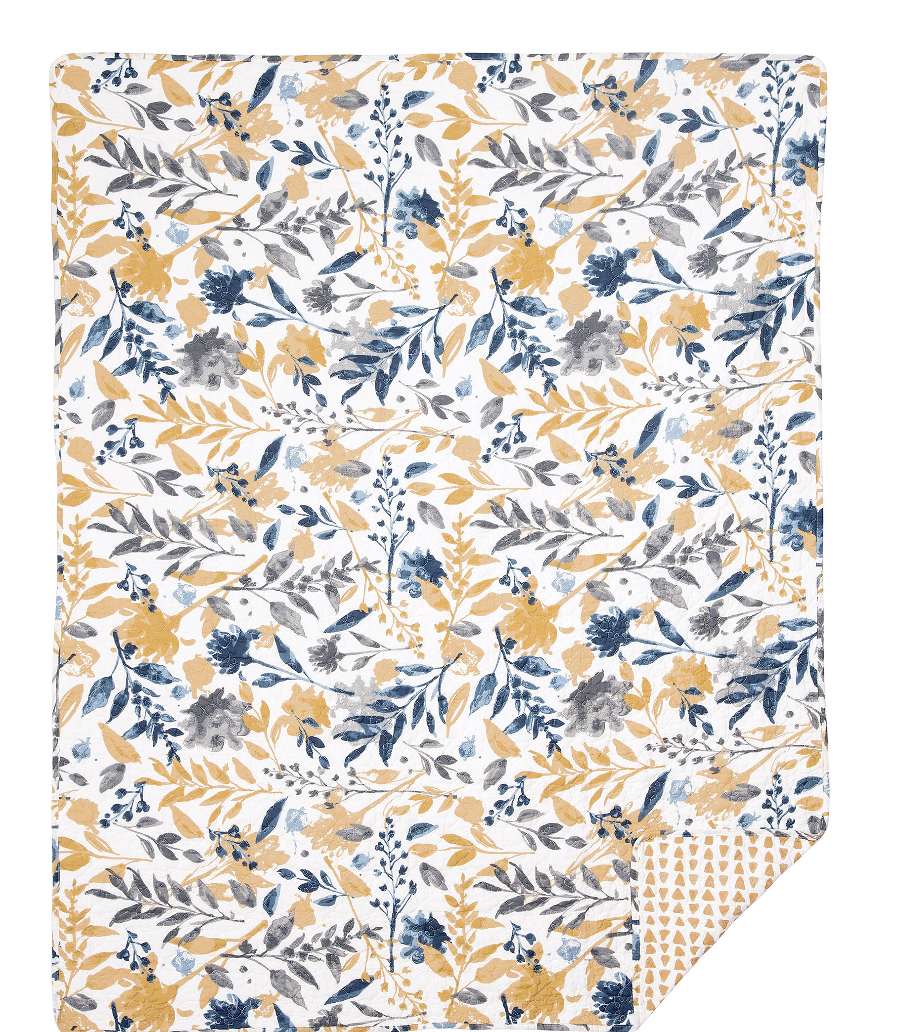 C&F Home Natural Home Cotton Reversible Quilted Throw & Reviews | Wayfair