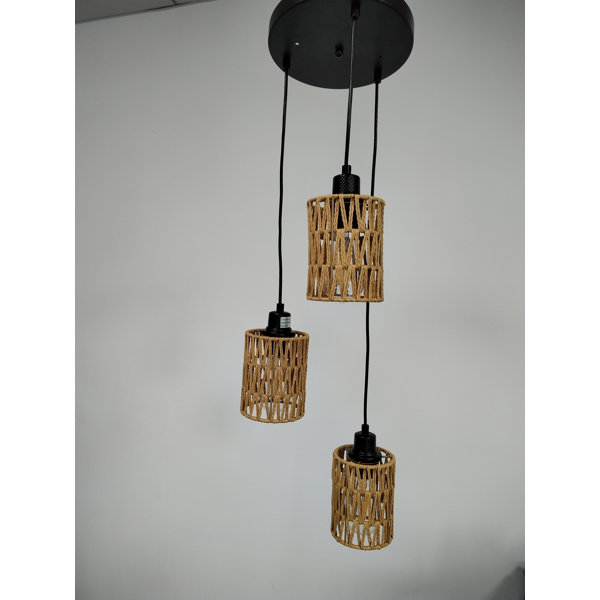 Bungalow Rose Ayshea 3 - Light Matte Black Pendant - Wayfair Canada
