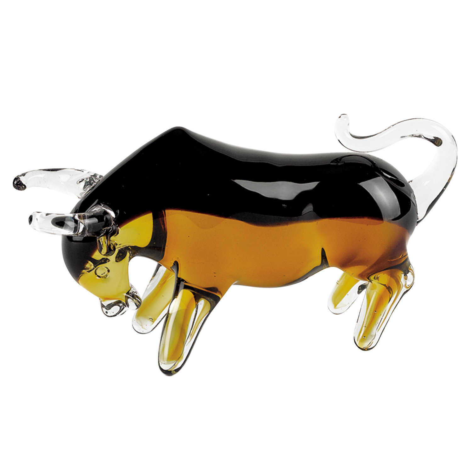 August Grove 4" Amber Glass Art Bull - Wayfair Canada