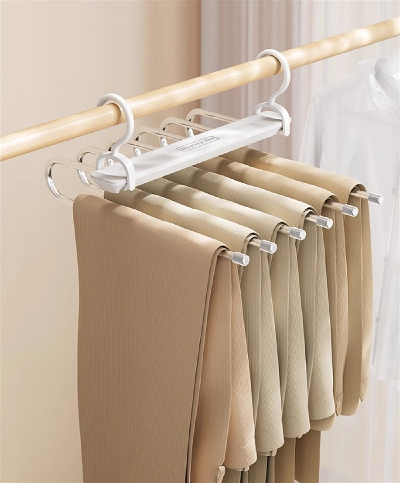 Rebrilliant Foldable Stainless Steel Pants Hanger | Wayfair