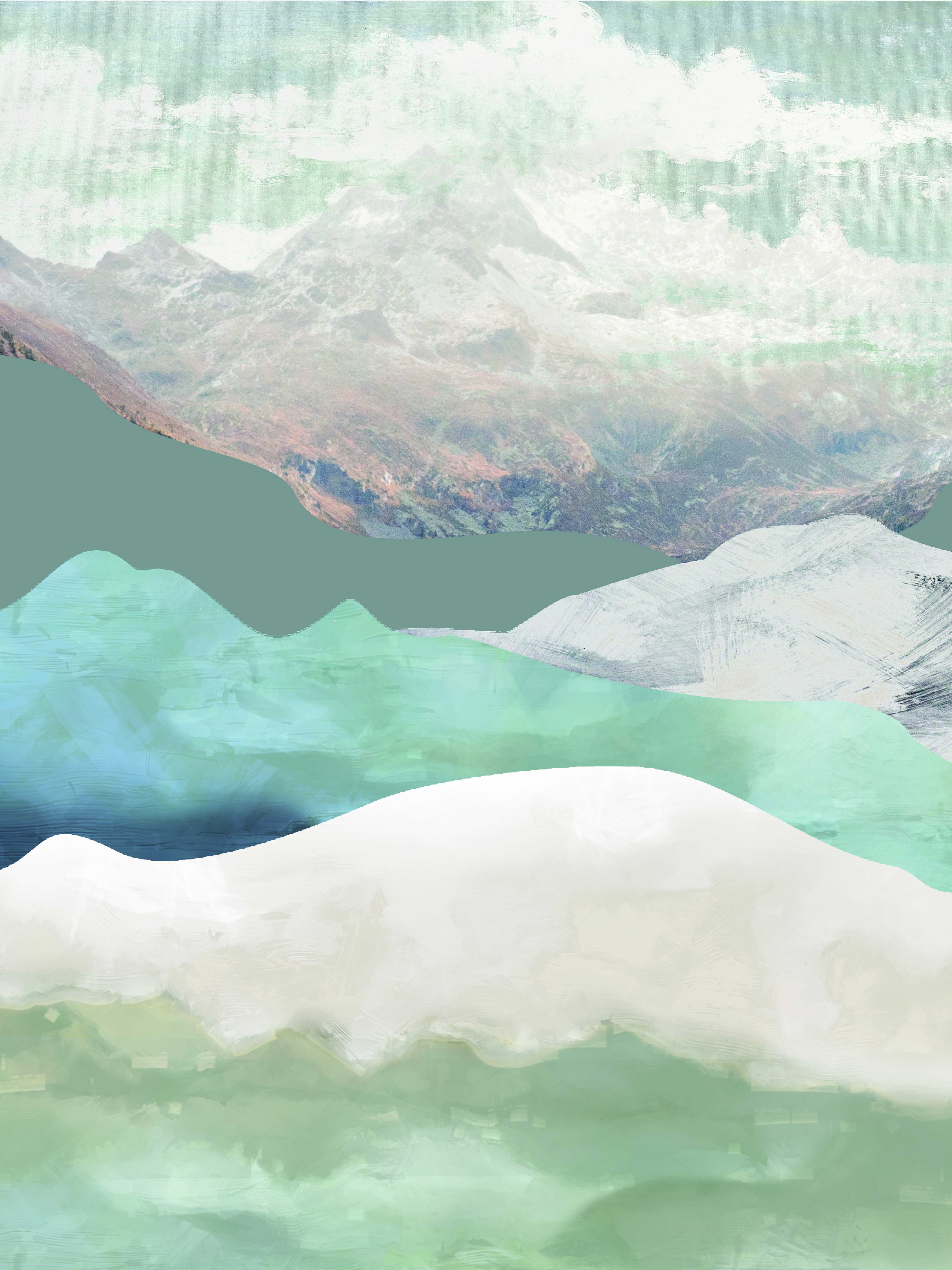 Millwood Pines Layered Landscape - Wrapped Canvas Print - Wayfair Canada