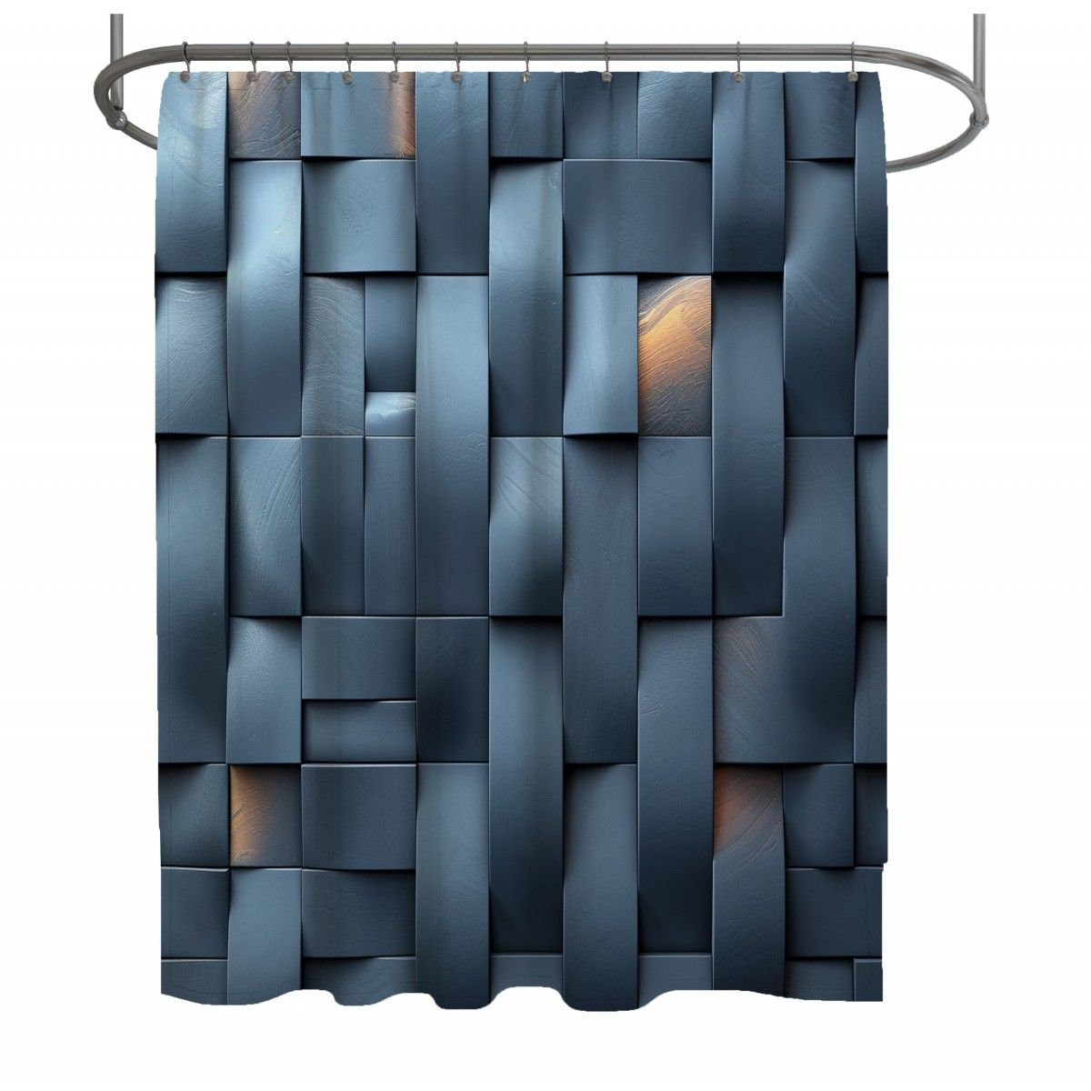 VisionDecor Woven texture Shower Curtain - Art Bathroom Decor | Wayfair