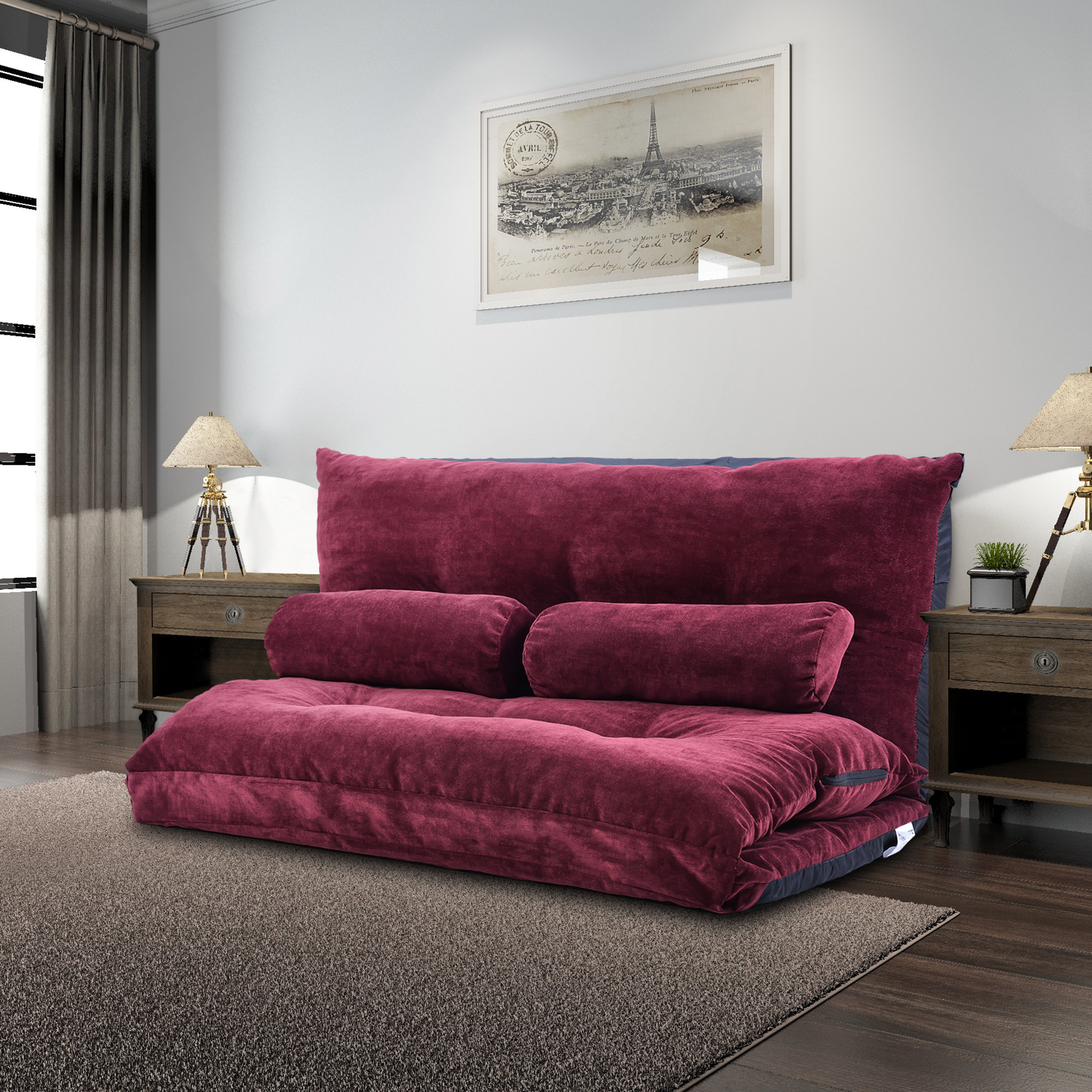 Trule Theresa Twin 43" Wide Loose Back Futon Chair & Reviews | Wayfair