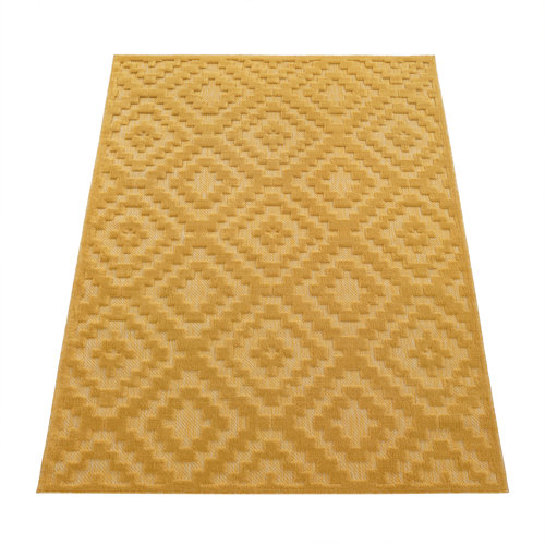 5' x 8' Yellow & Gold Outdoor Rugs You'll Love | Wayfair