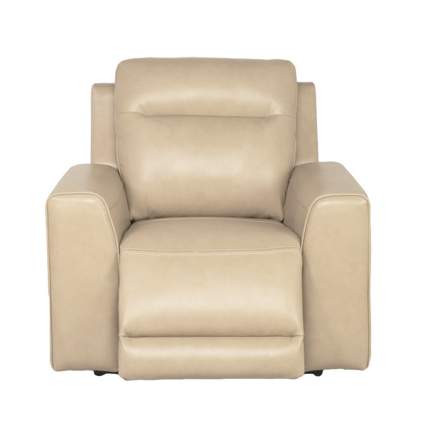 Wade Logan® Aranveer 41" Wide Leather Match Power Standard Recliner ...