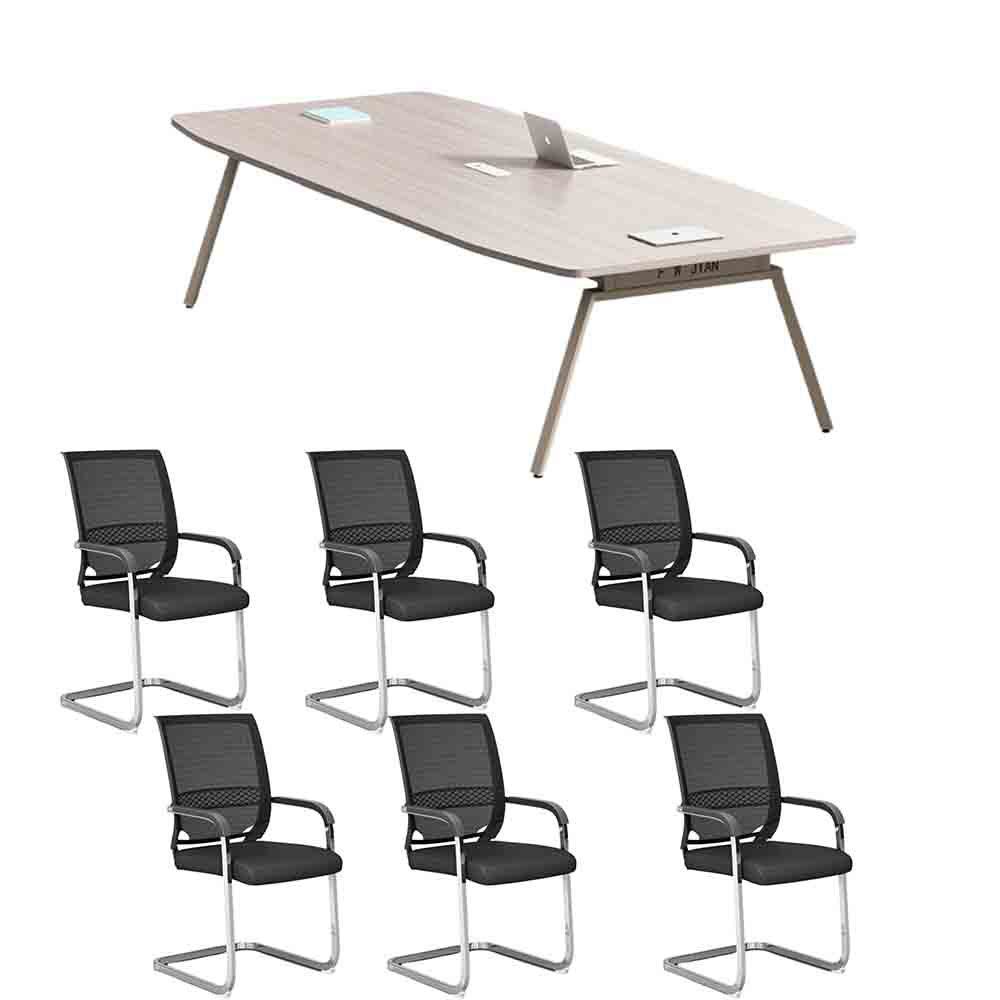 Corrigan Studio Rectangular Table and Chair Set with Power Modules ...