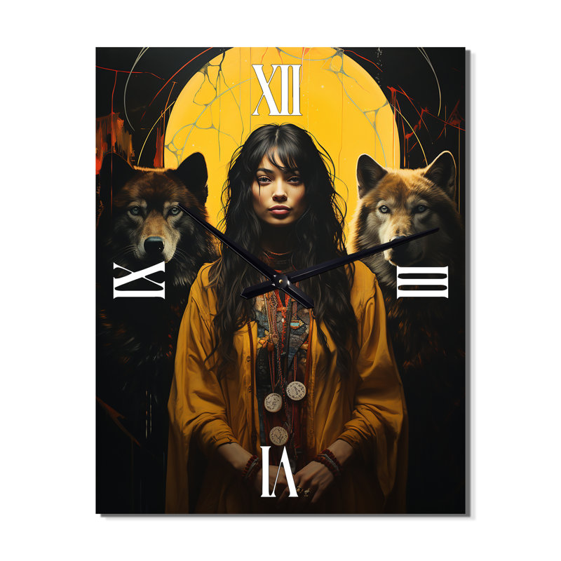 Design Art Woman Who Dances With The Wolves Native Beauty - Indian ...