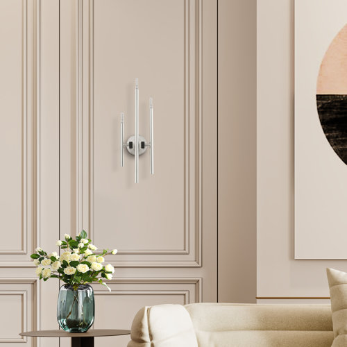 Orren Ellis Matchett 3 - Light Dimmable Armed Sconce | Wayfair