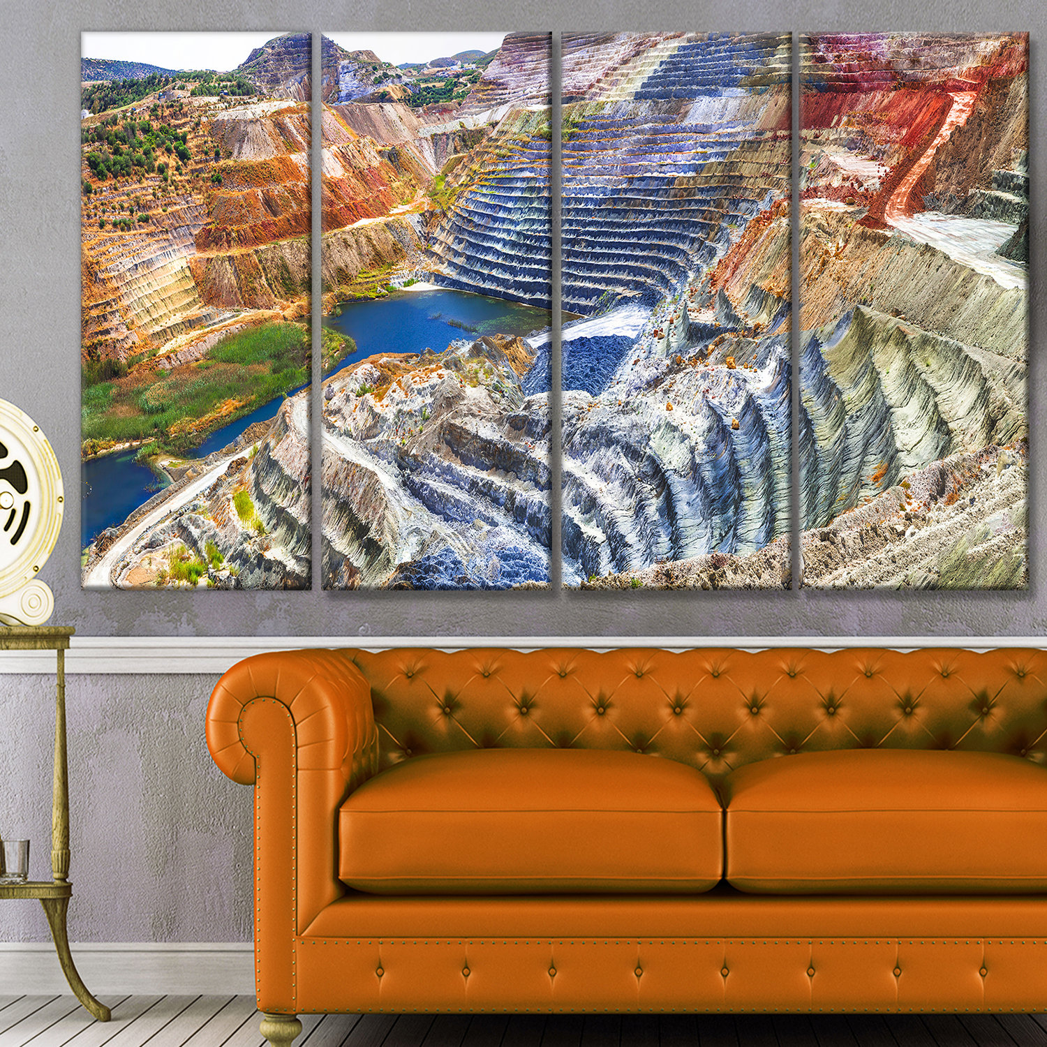 Design Art 'Impressive Mines and Canyon' Photographic Print Multi-Piece ...