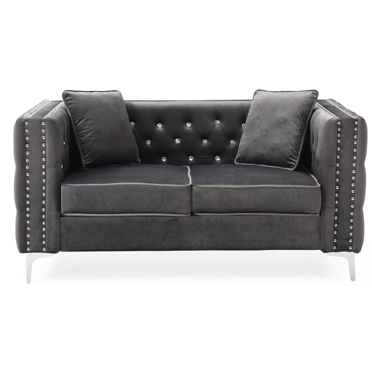 House of Hampton® Modern Sofa Glory Furniture Paige Loveseat | Wayfair