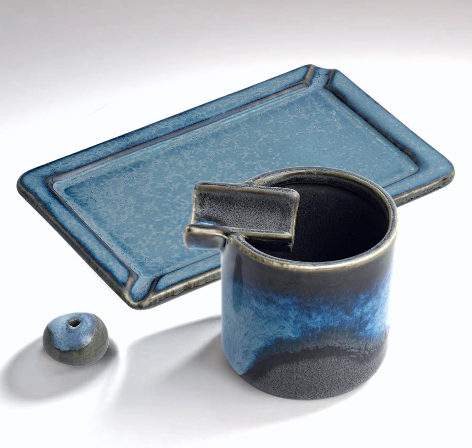AMIPOR Ashtray For Smokers With Build-In Holder, Cool Tray And Incense ...