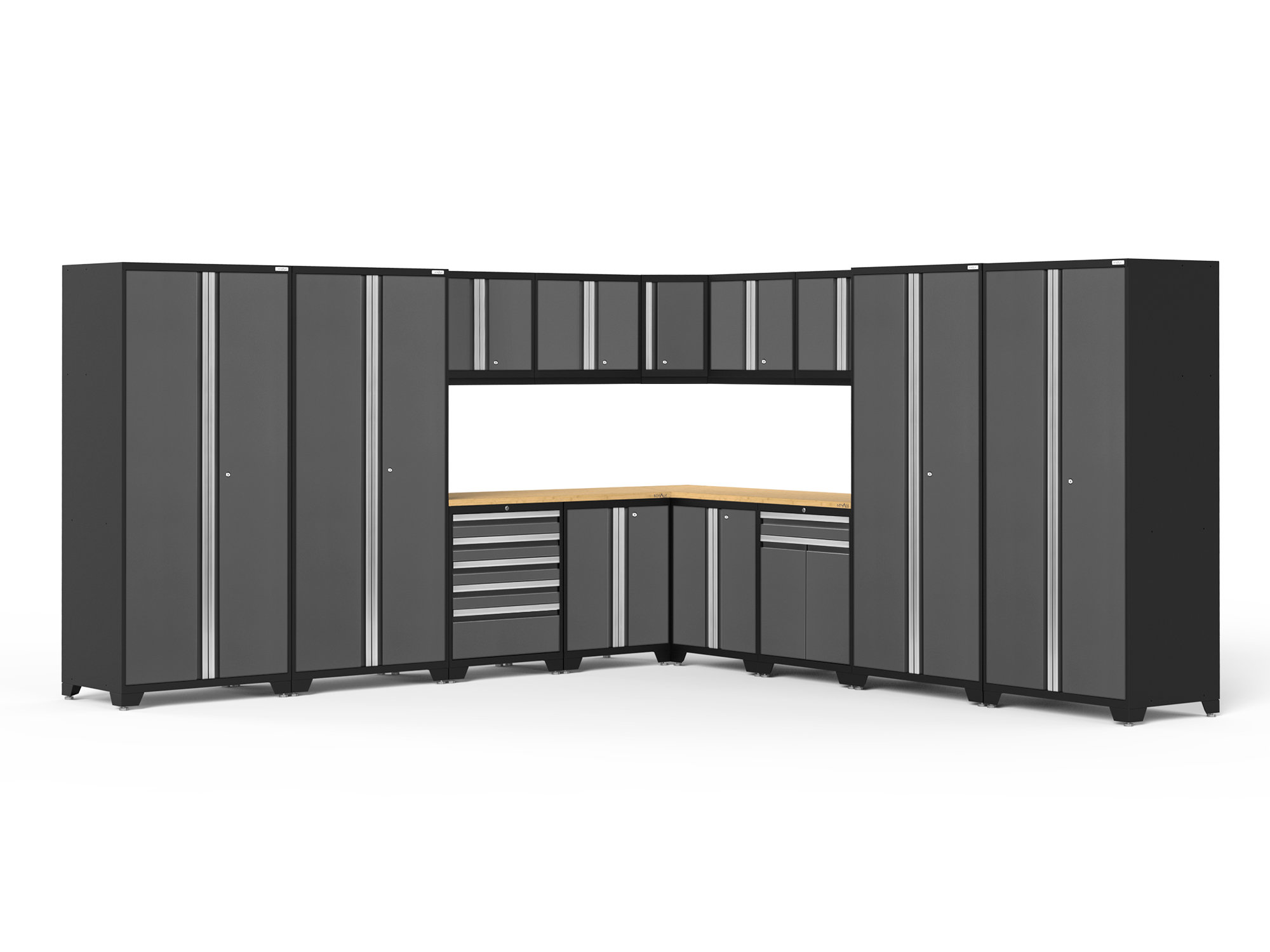 NewAge Products Pro Series Garage 16 Piece Storage Cabinet Set ...