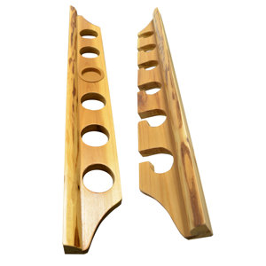 WFX Utility™ 2 Piece Fishing Rod Wall Mounted Fishing Rack & Reviews ...