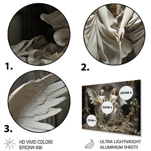 Trinx Church Angel Guardians II - Spiritual Metal Wall Decor | Wayfair