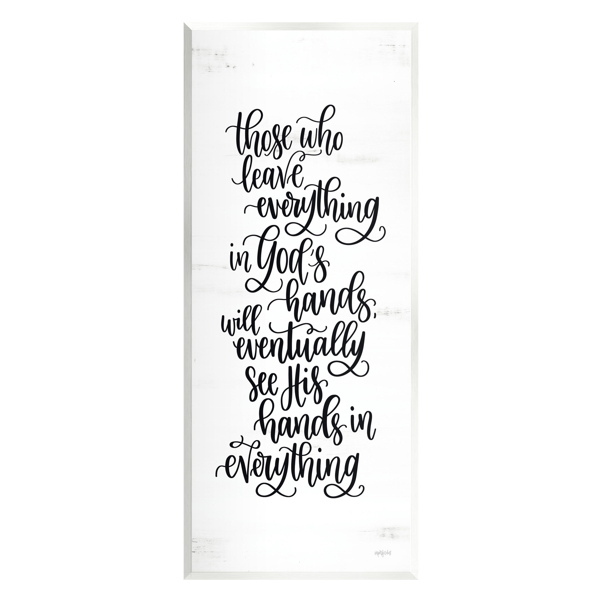 Stupell Industries " God's Hands Religious Script Calligraphy Spiritual ...