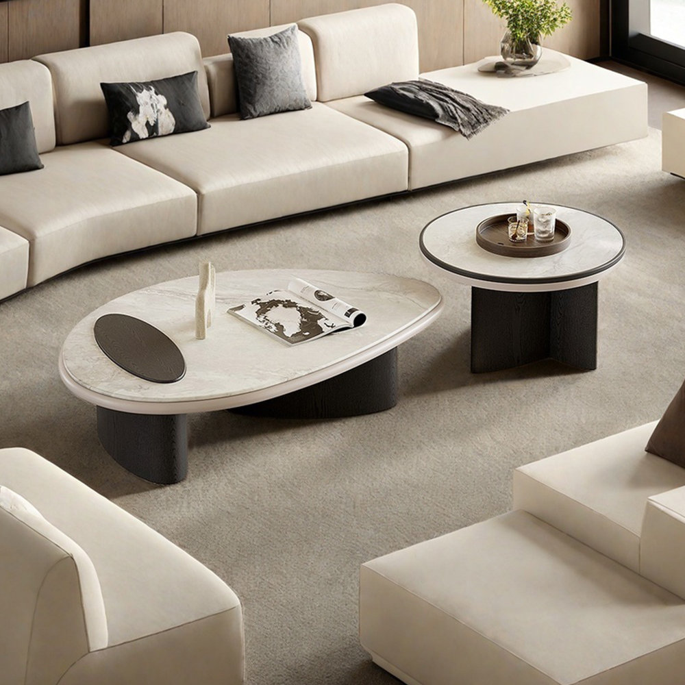 The Invincibles home Marble shaped art coffee table | Wayfair