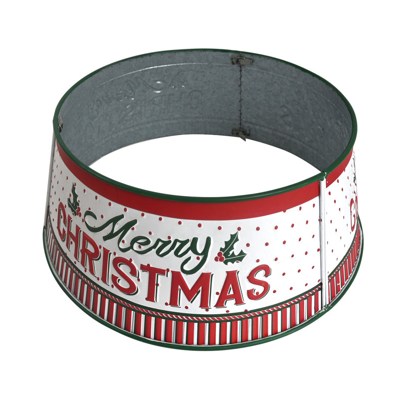 All Chic Metal Christmas Tree Skirts & Collars | Wayfair