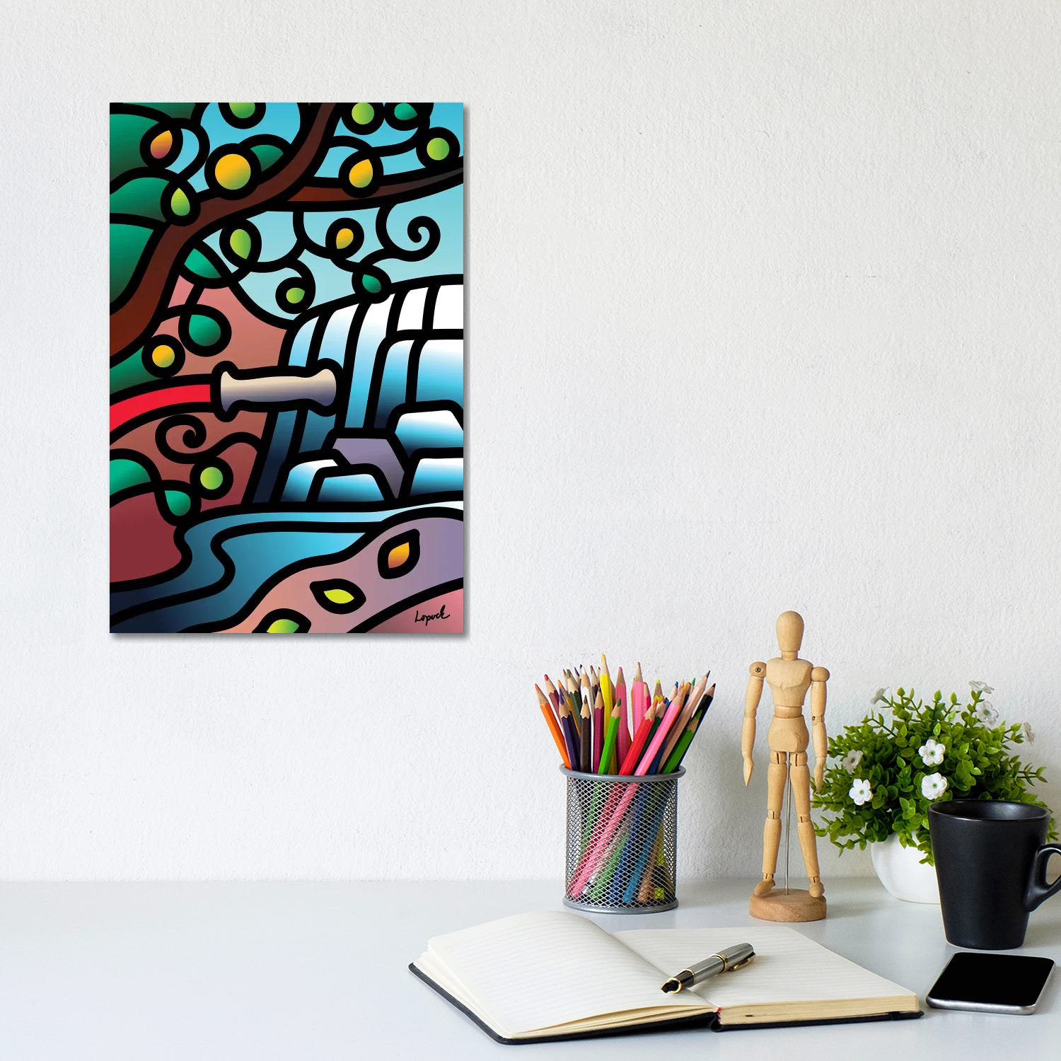 ClassicLiving Waterbreak I by Lisa Lopuck - Wrapped Canvas Painting ...