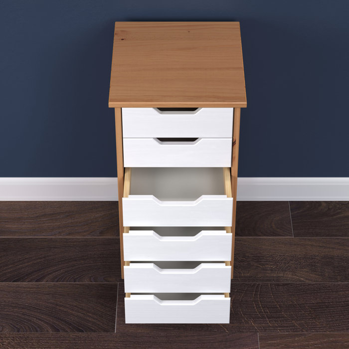 Ebern Designs Kerge 6 Drawer Solid Wood Storage Chest & Reviews | Wayfair