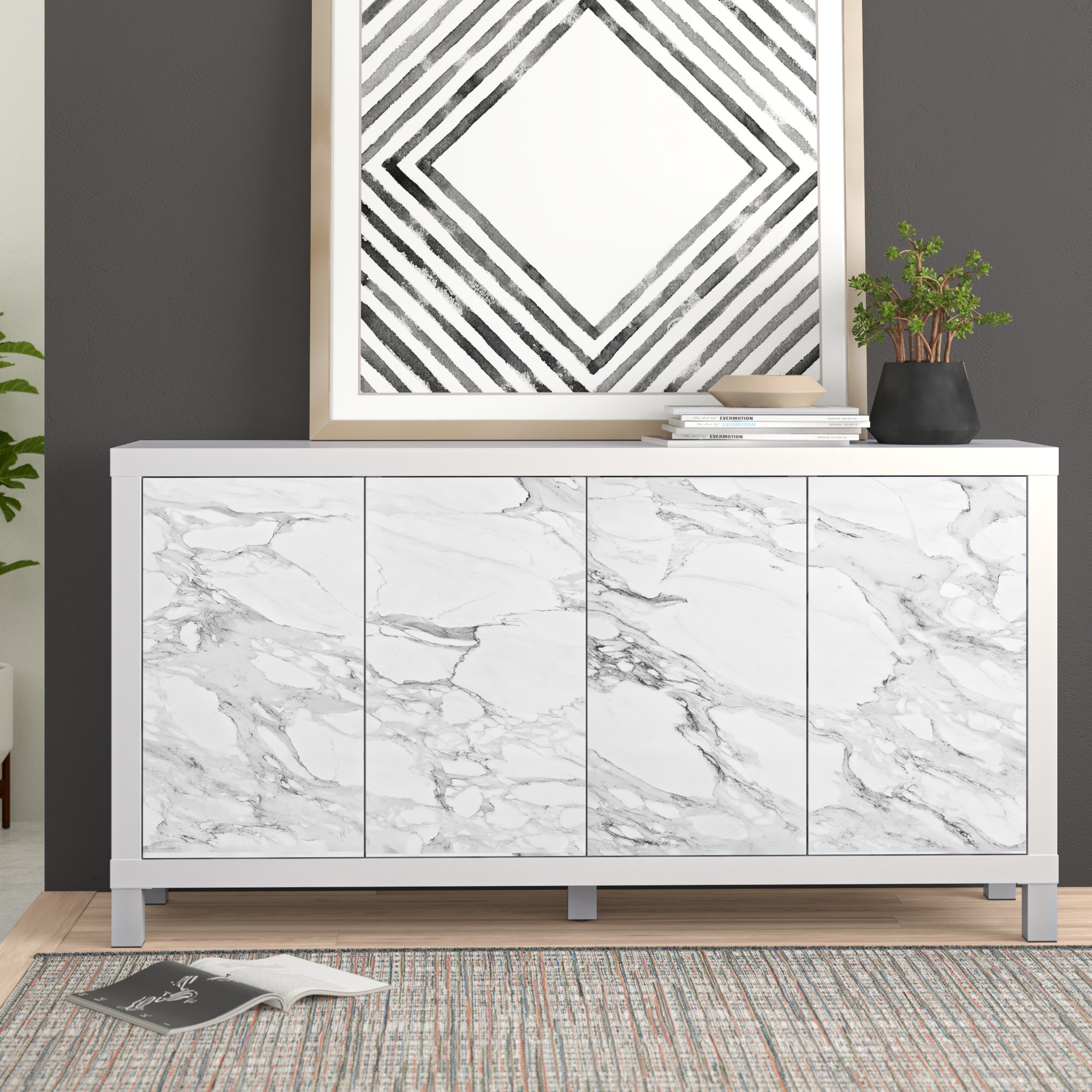 Zipcode Design™ Astor Row 63" Wide Sideboard & Reviews | Wayfair