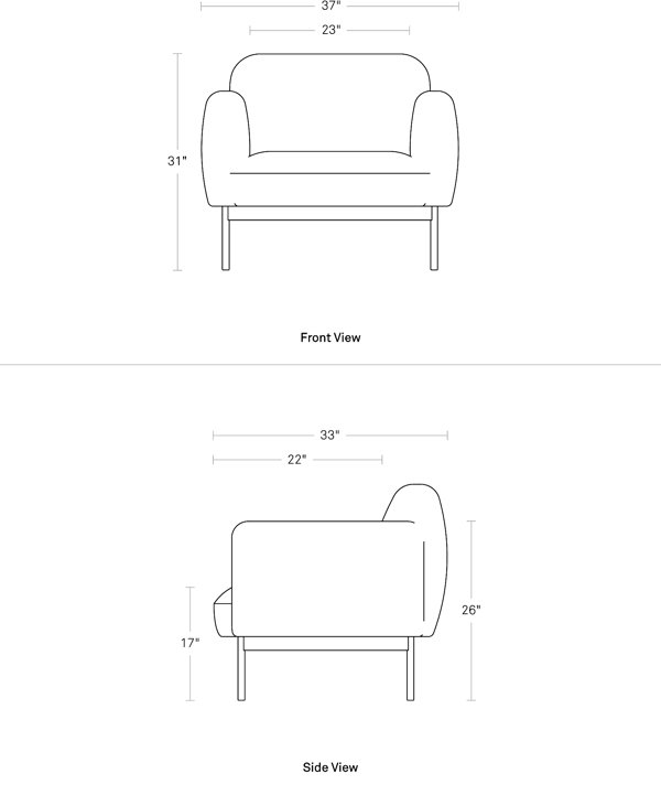 Blu Dot Puff Puff Upholstered Armchair & Reviews | Wayfair