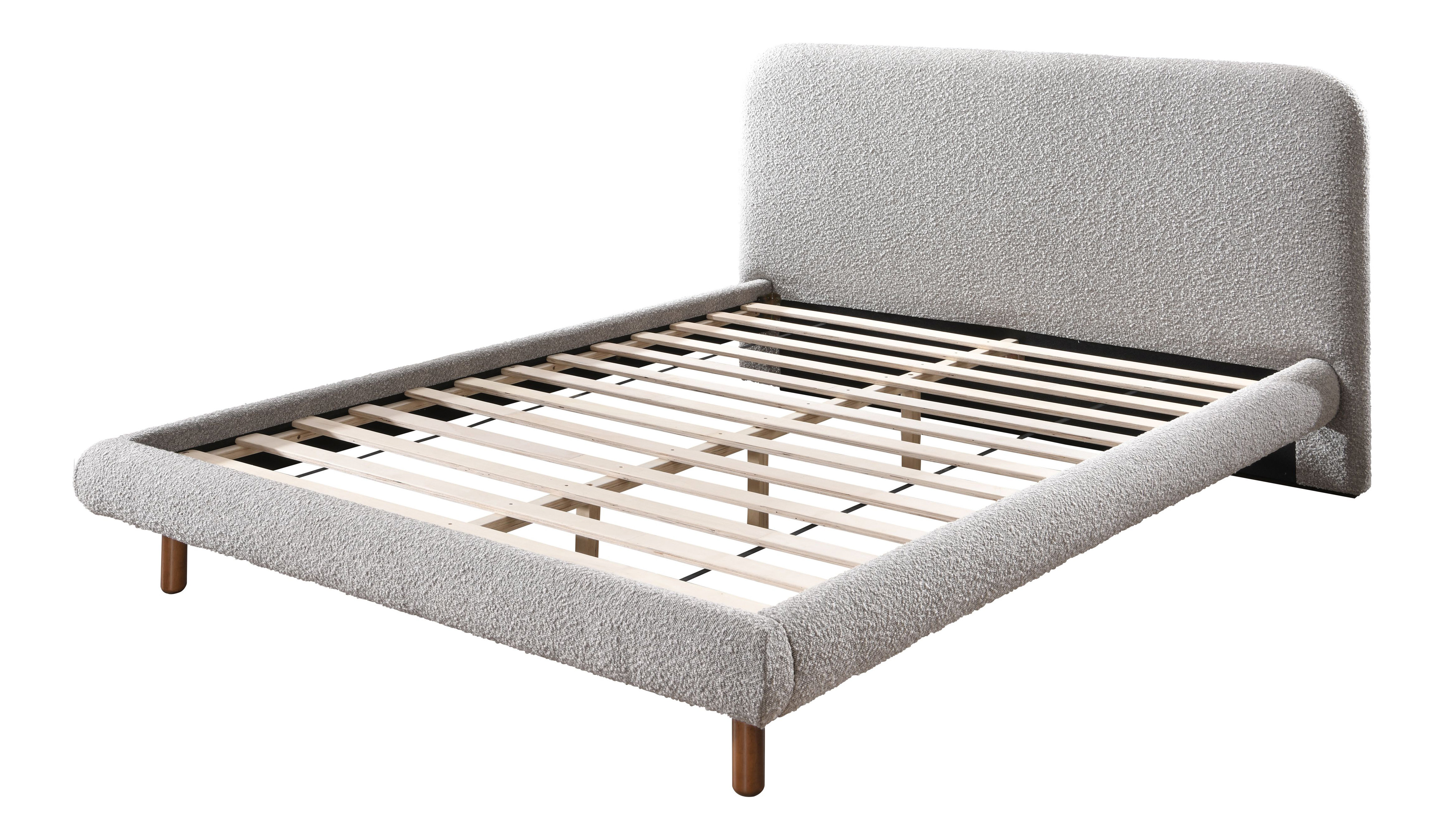 Hokku Designs Sahdia Upholstered Platform Bed in Gray | Wayfair